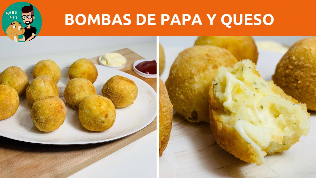 Bombas de Papa Rellenas de Queso - Receta Para Hacerlas Fritas o al ...