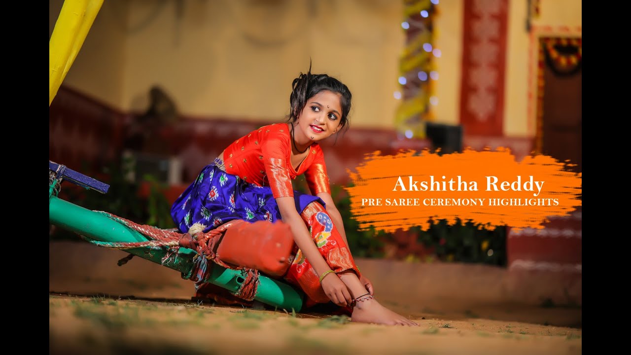 Halfsaree Ceremony Pre Shoot of Akshitha Reddy - YouTube
