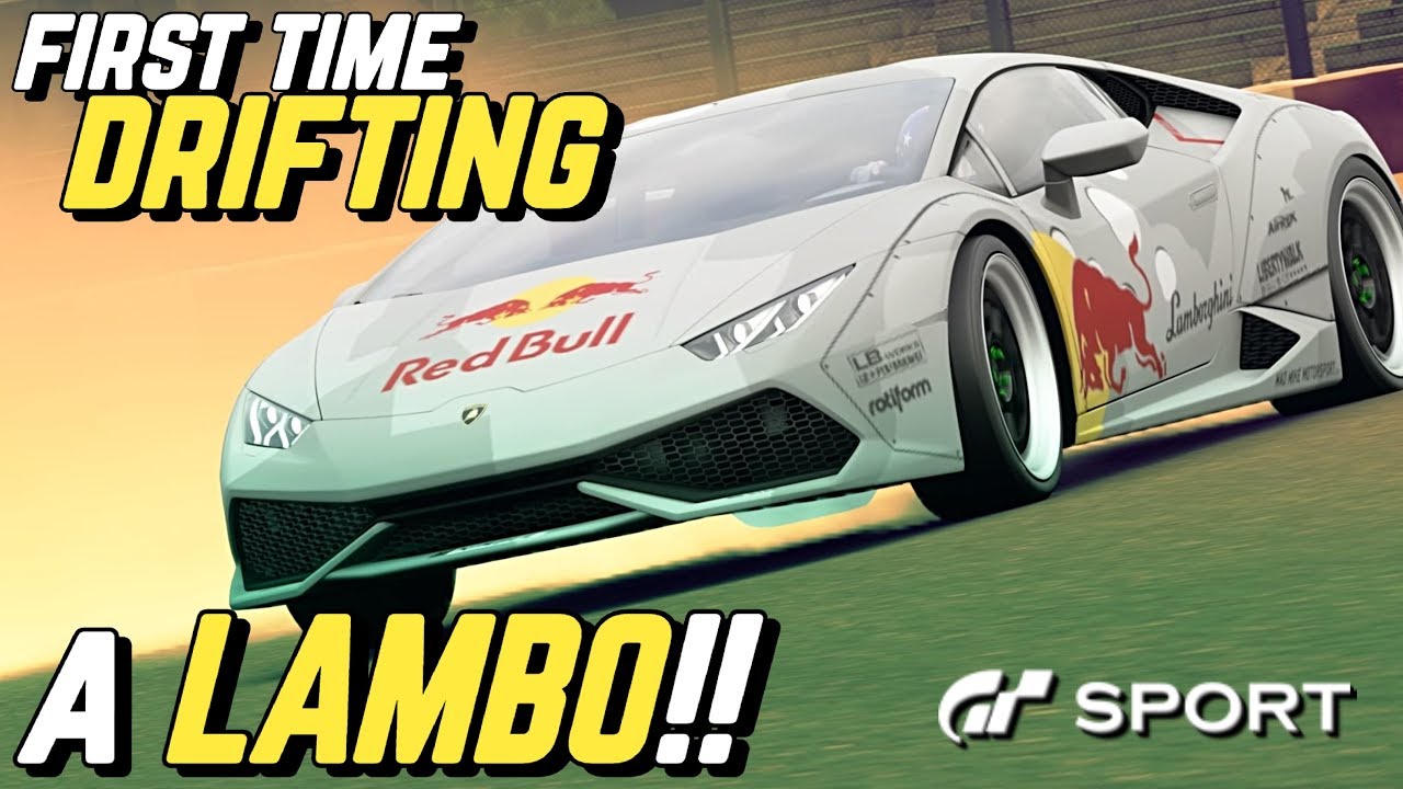 First Time DRIFTING a LAMBO!! - YouTube