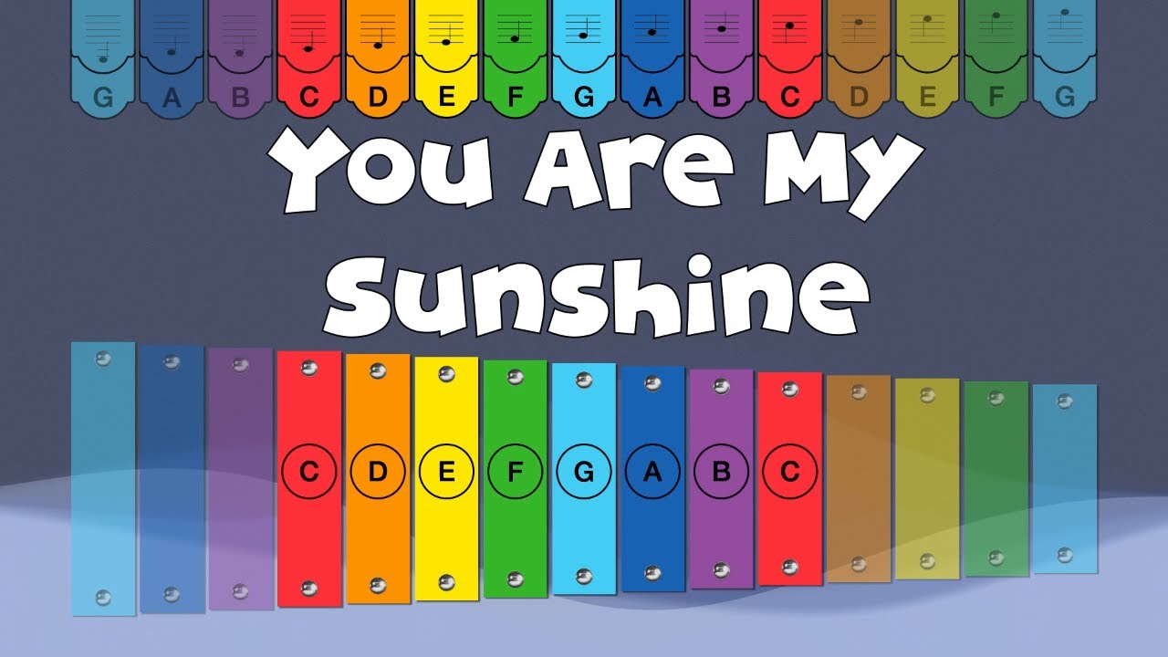 You Are My Sunshine Glockenspiel Play Along - YouTube