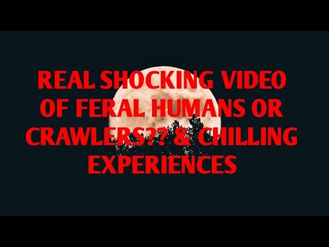 #DOGMAN, REAL SHOCKING VIDEO OF FERAL HUMANS OR CRAWLERS?? & CHILLING ...