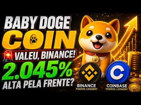 BABY DOGE COIN 🚨VALEU, BINANCE! 2.045% ALTA PELA FRENTE?