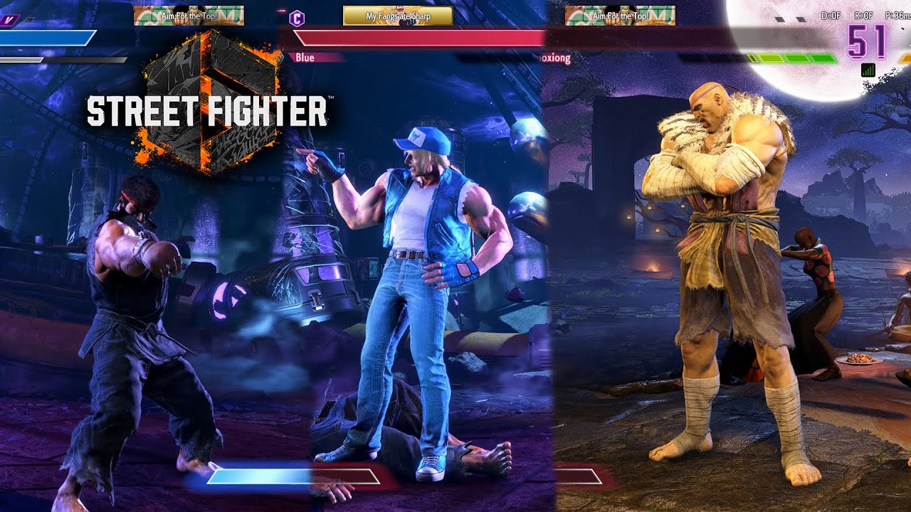 Street Fighter 6 Battle Hub Tournament Action - YouTube
