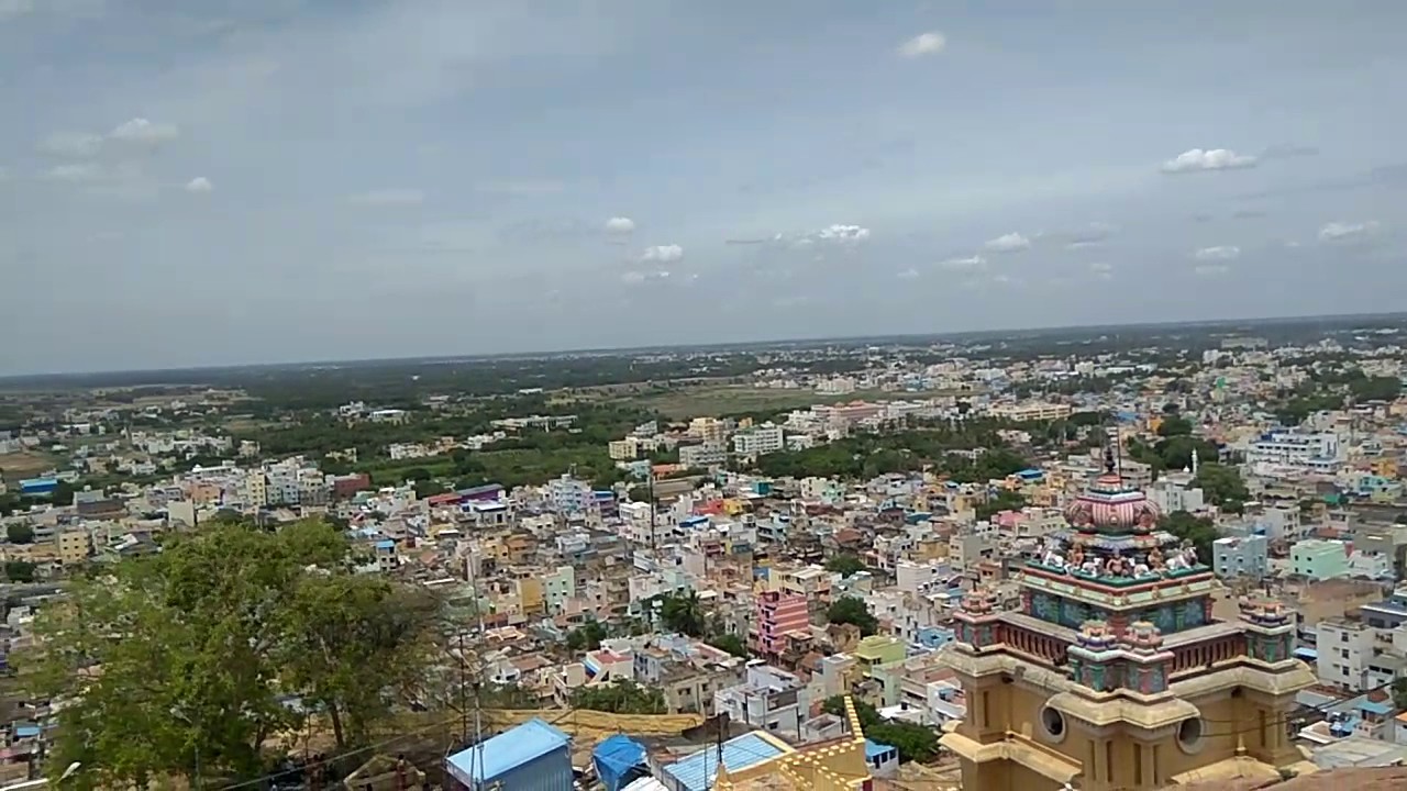View of Trichy city from Uchi Pillayar temple - YouTube