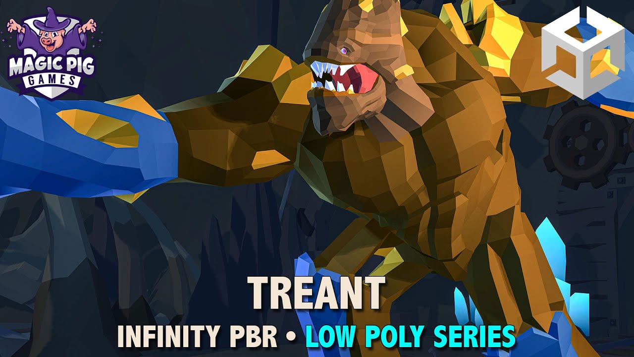 Low Poly Character - Treant Monster Character - YouTube