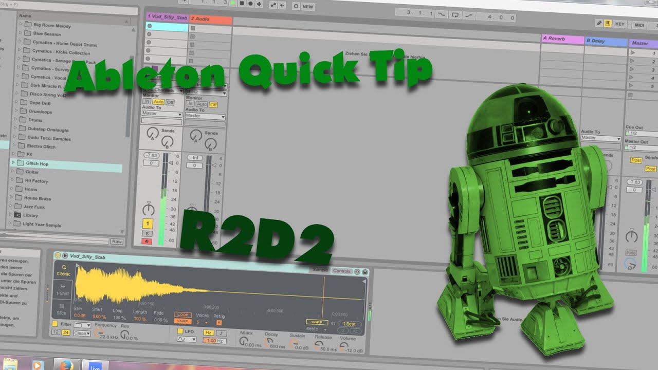 Ableton Quick Tip || How to make an R2D2 like sound - YouTube