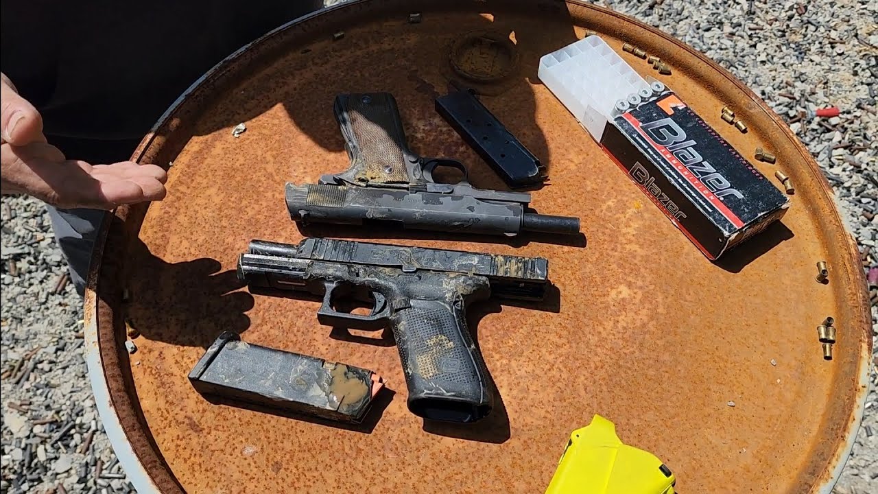 Glock vs 1911 (torture test starts at 10:38 in video) - YouTube