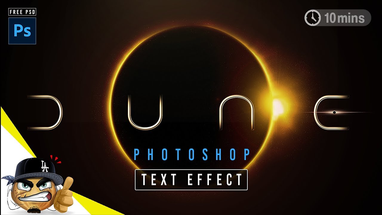 Photoshop Text Effect - Dune Movie Poster. 3D look made easy! - YouTube