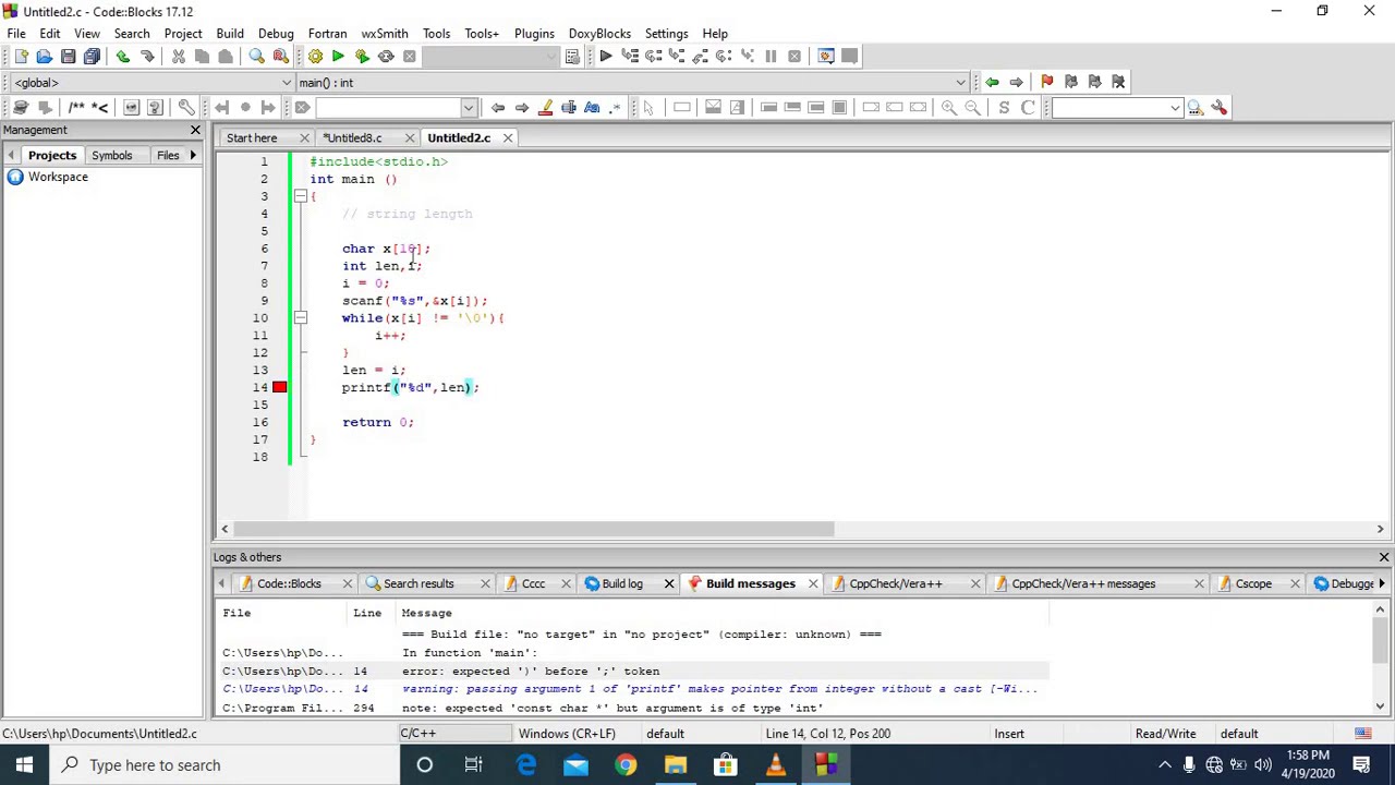 C Programming Tutorial In Bangla String Length Youtube 8487