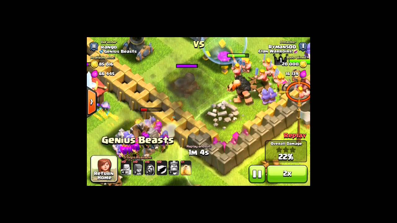 Clash of Clans| Attacking a rushed base - YouTube