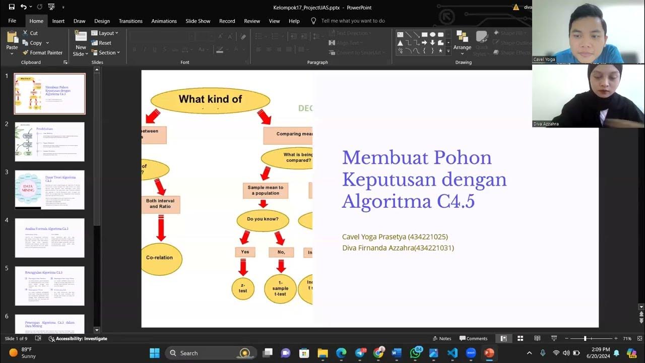 Penerapan Decision Tree Menggunakan Algoritma C4.5 - YouTube