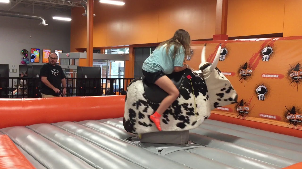 Natalie bull riding 6.8.19 - YouTube
