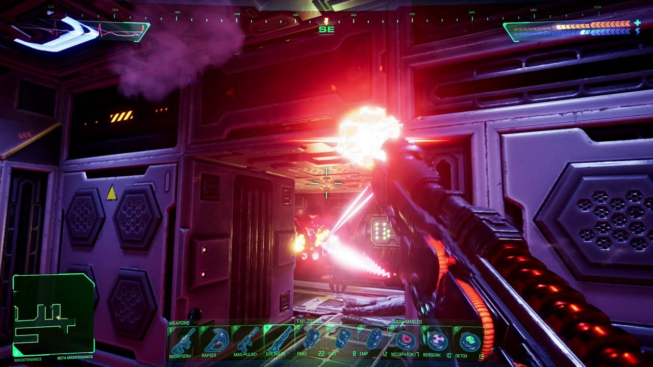System Shock Remake Maintenance Level Beta Maintenance - YouTube