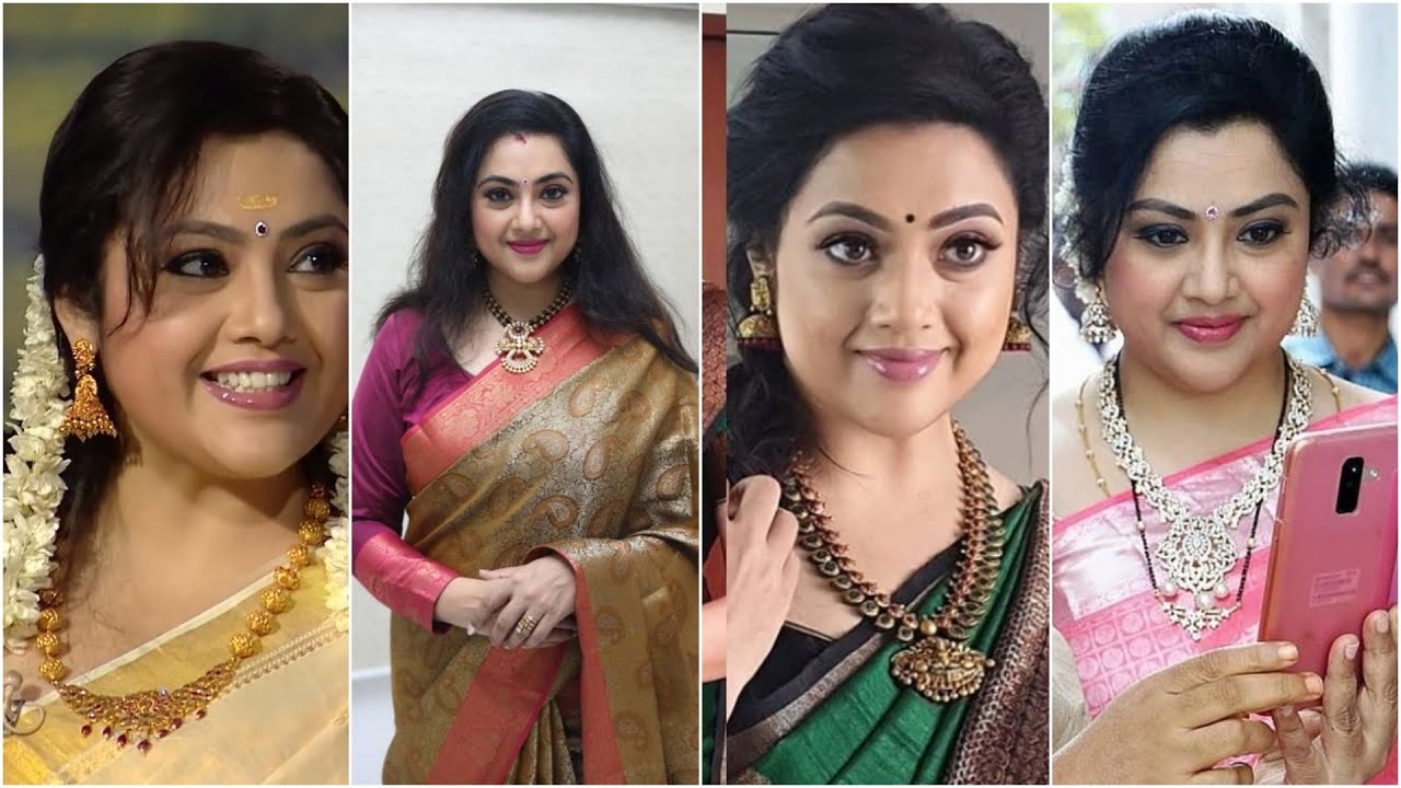 Actress Meena Saree and Jewellery in Festivals and Events || Actress ...