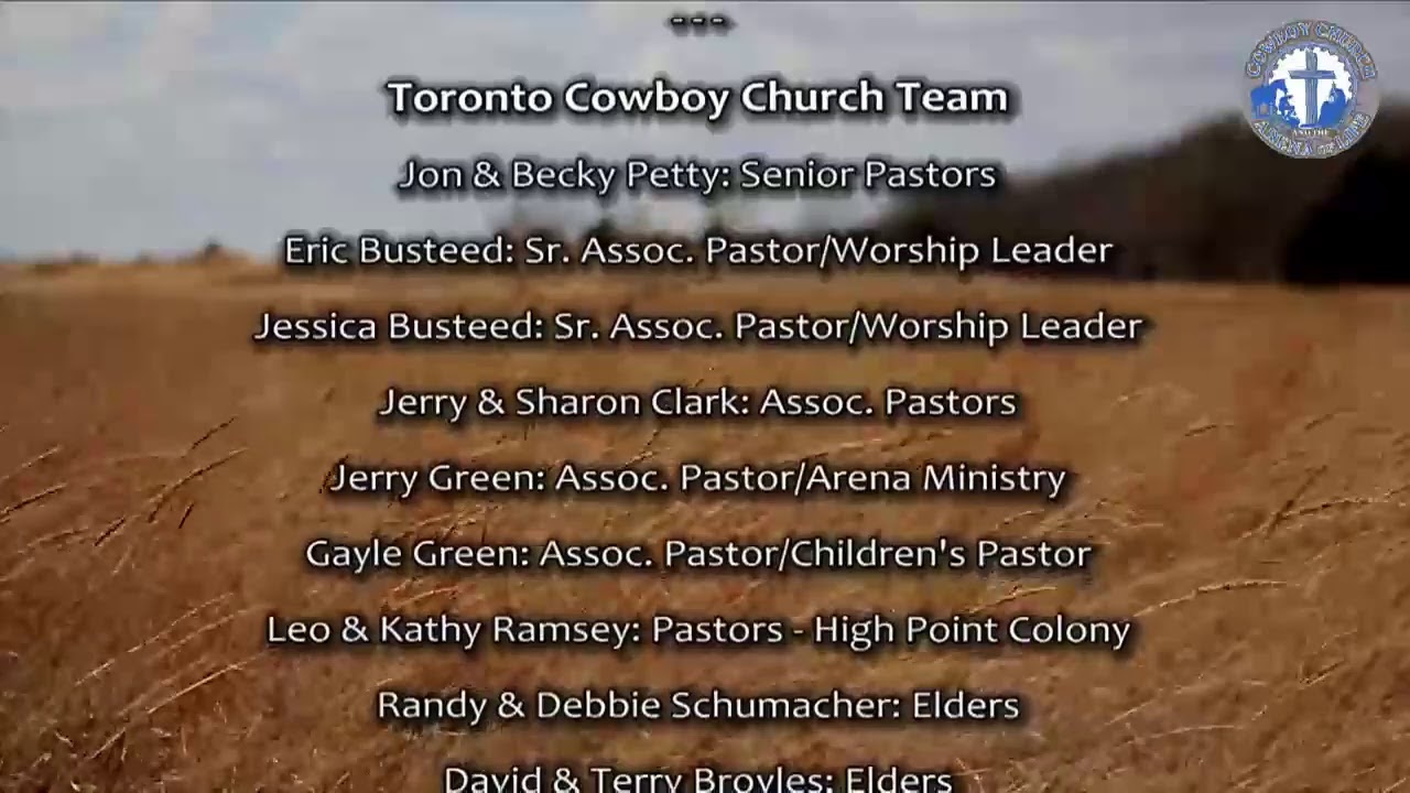 Toronto Cowboy Church Live Stream - YouTube