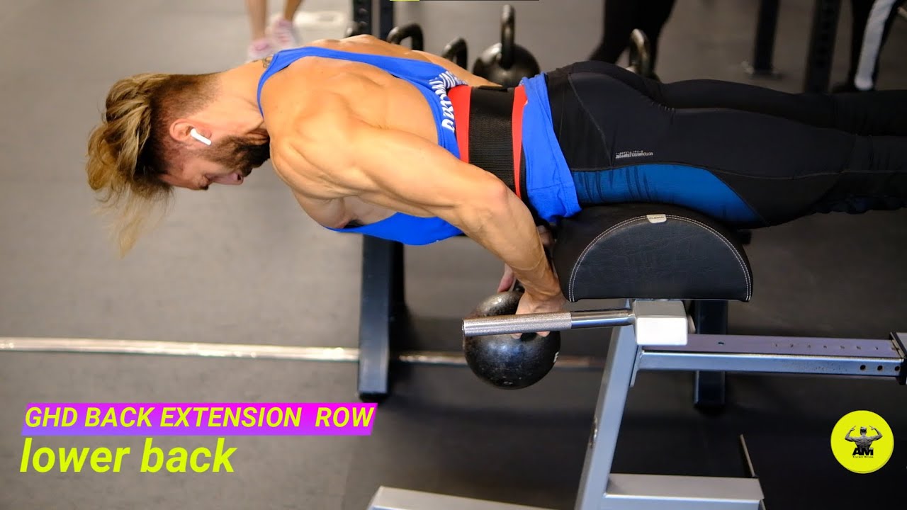 GHD back hyperextension ROW - YouTube
