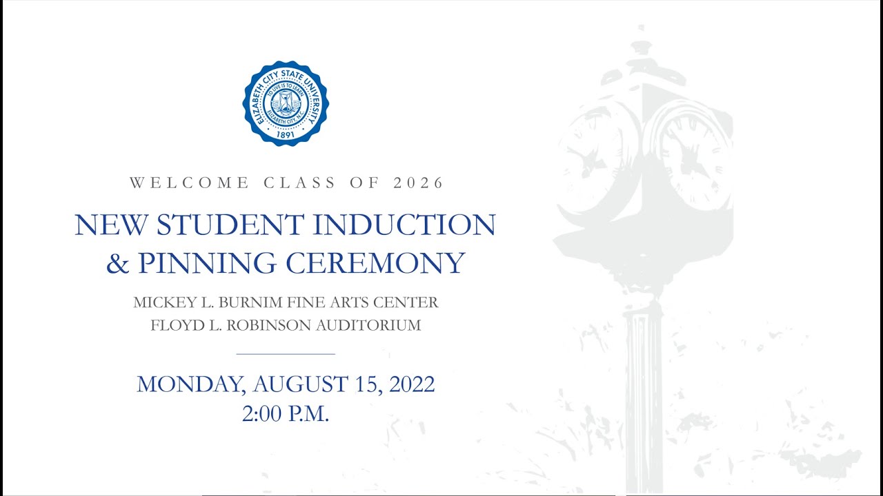 New Student Induction & Pinning Ceremony - YouTube