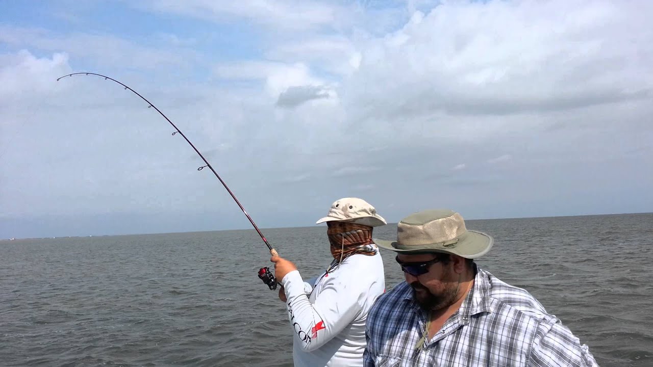 25 inch Red Fish, Arroyo City, Texas - YouTube
