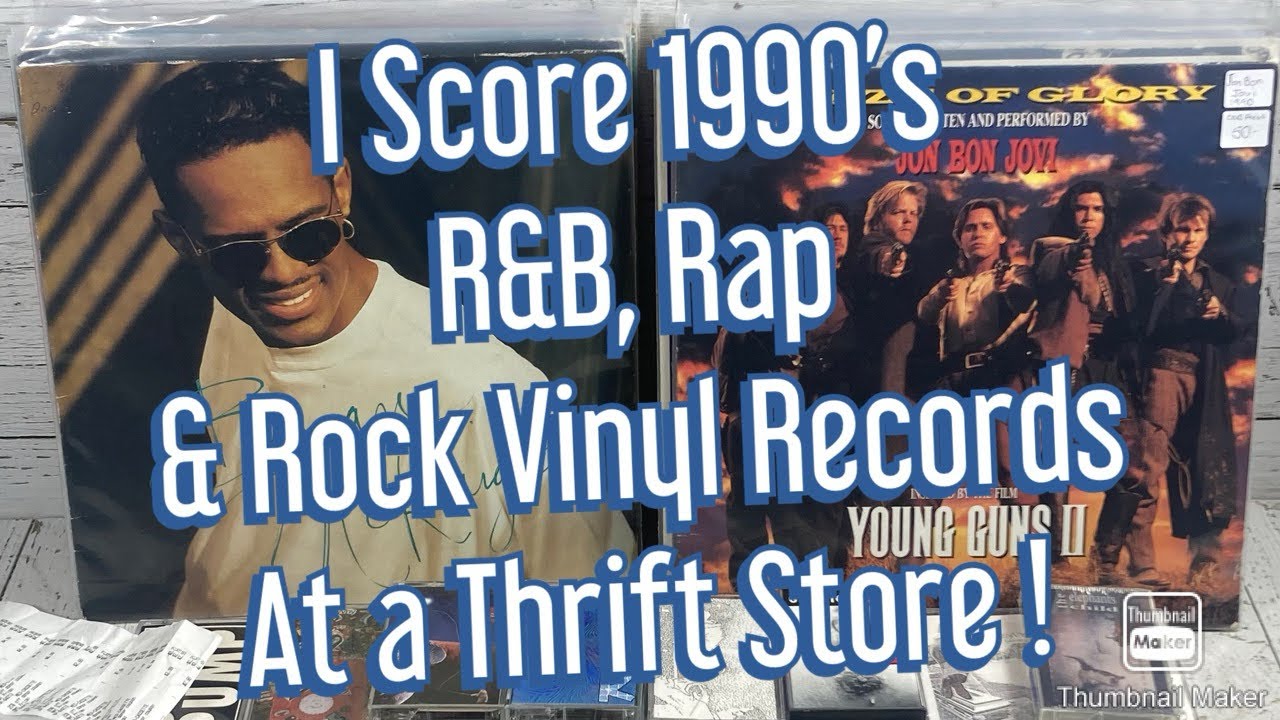 Thrift Store Haul 1990’s Vinyl Records Hip Hop, R&B & Classic Rock. As ...