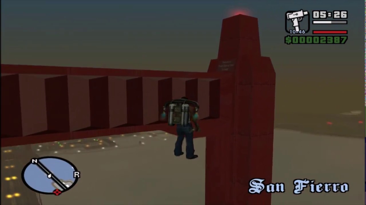 Grand Theft Auto San Andreas- Bridge Easter Egg - YouTube