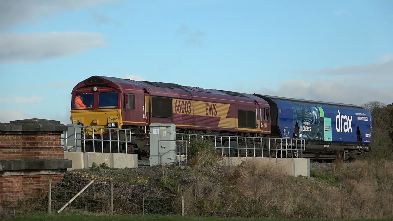 Drax Biomass Trains November 1st & 3rd 2021 - YouTube