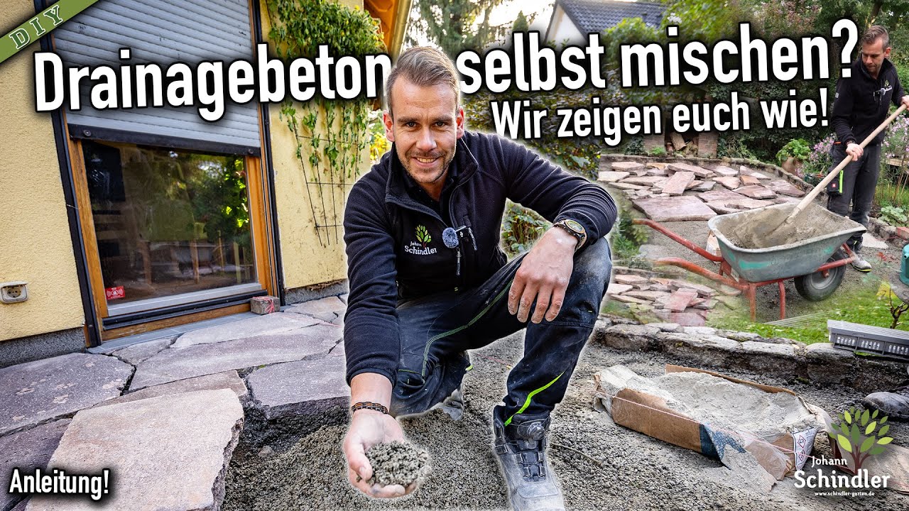 Drainagebeton selbst mischen? Wir zeigen euch wie das geht! Anleitung ...