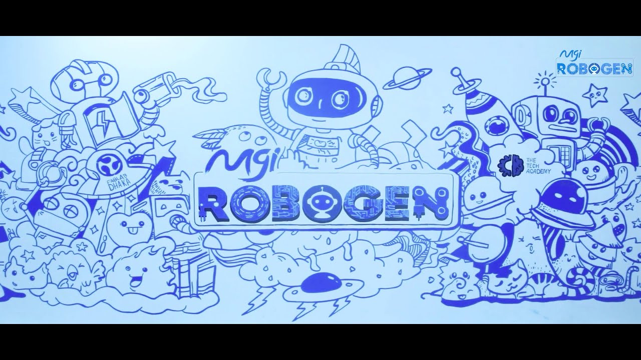 MGI Robogen | Doodle Art Time Lapse - YouTube