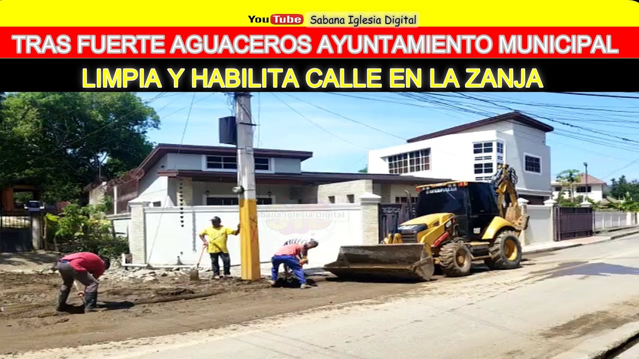 Rodolfo Reyes interviene calles tras fuertes lluvias en la Zanja - YouTube