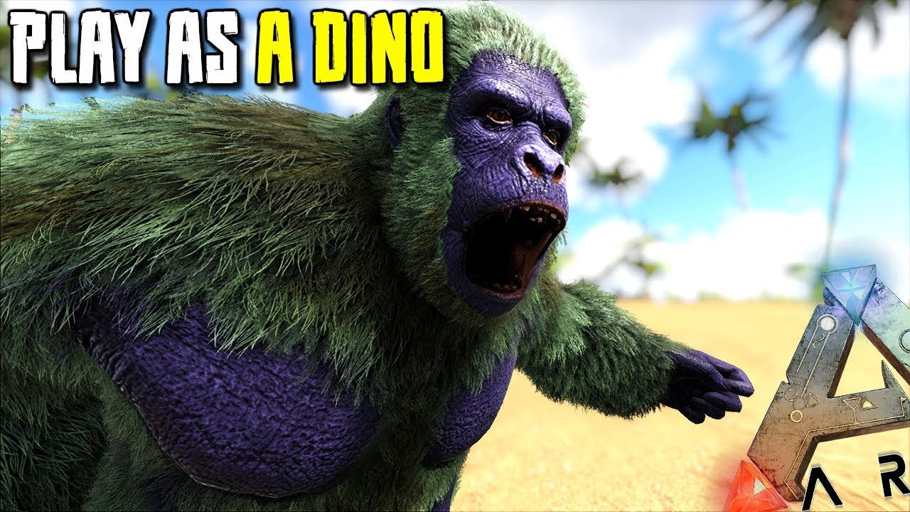 The Gorilla Can Craft And Tame Play As A Dino Ark Survival