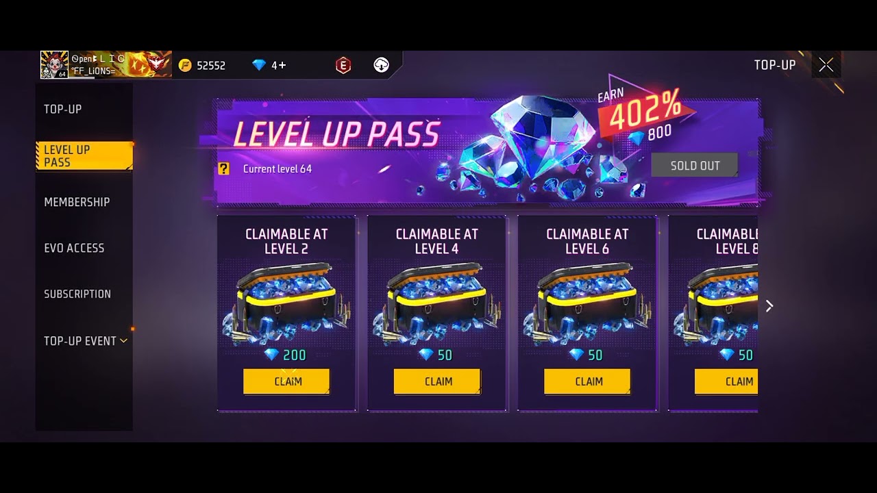 How To Take Free Level Up Pass @classyfreefire - YouTube