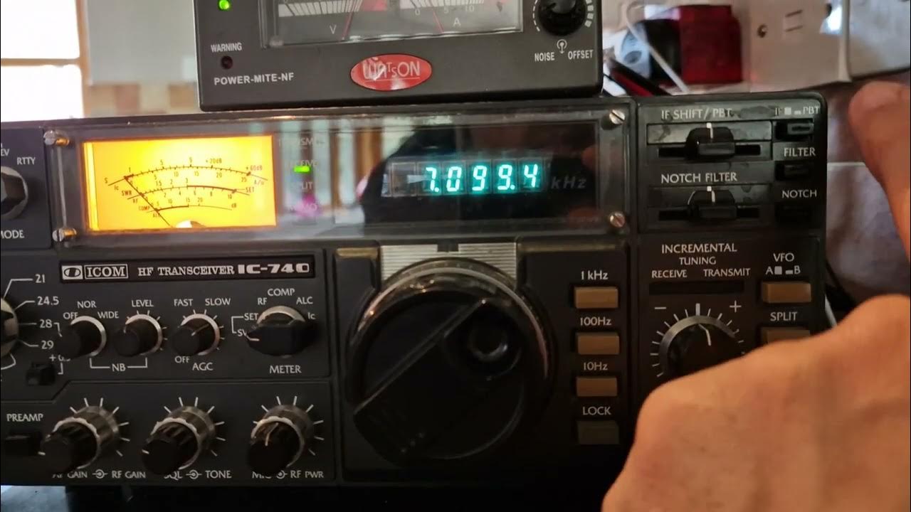 ICOM IC-740 HF, HAM RADIO - YouTube