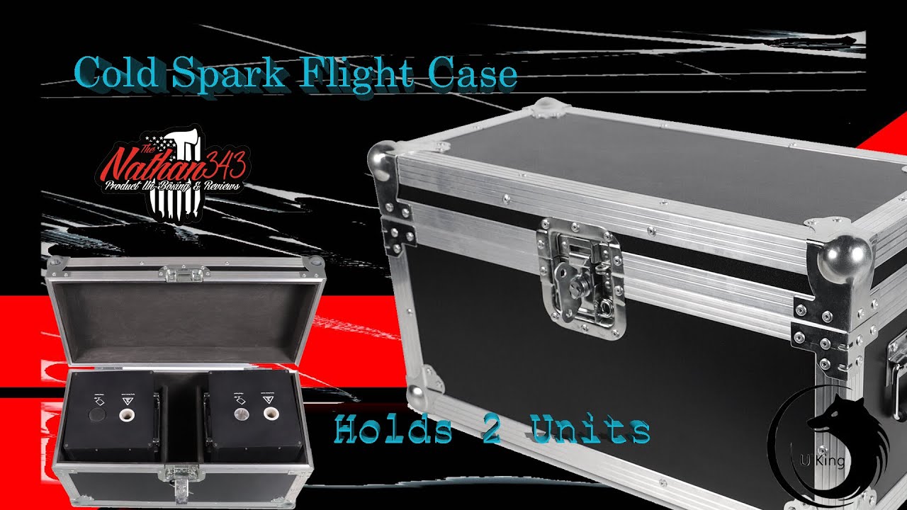 UKing Flight Case Storage Box 2 Spaces for Cold Sparks - YouTube