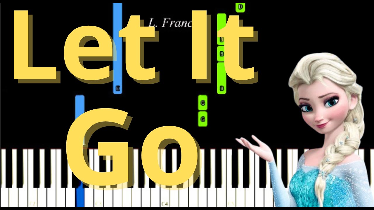 Let It Go (Frozen) - EASY Piano Tutorial - YouTube