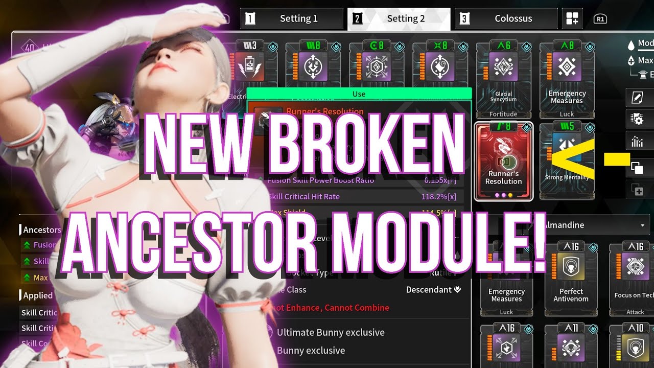 NEW Bunny ANCESTOR Module Got Me The WORLDRECORD! The First Descendant ...