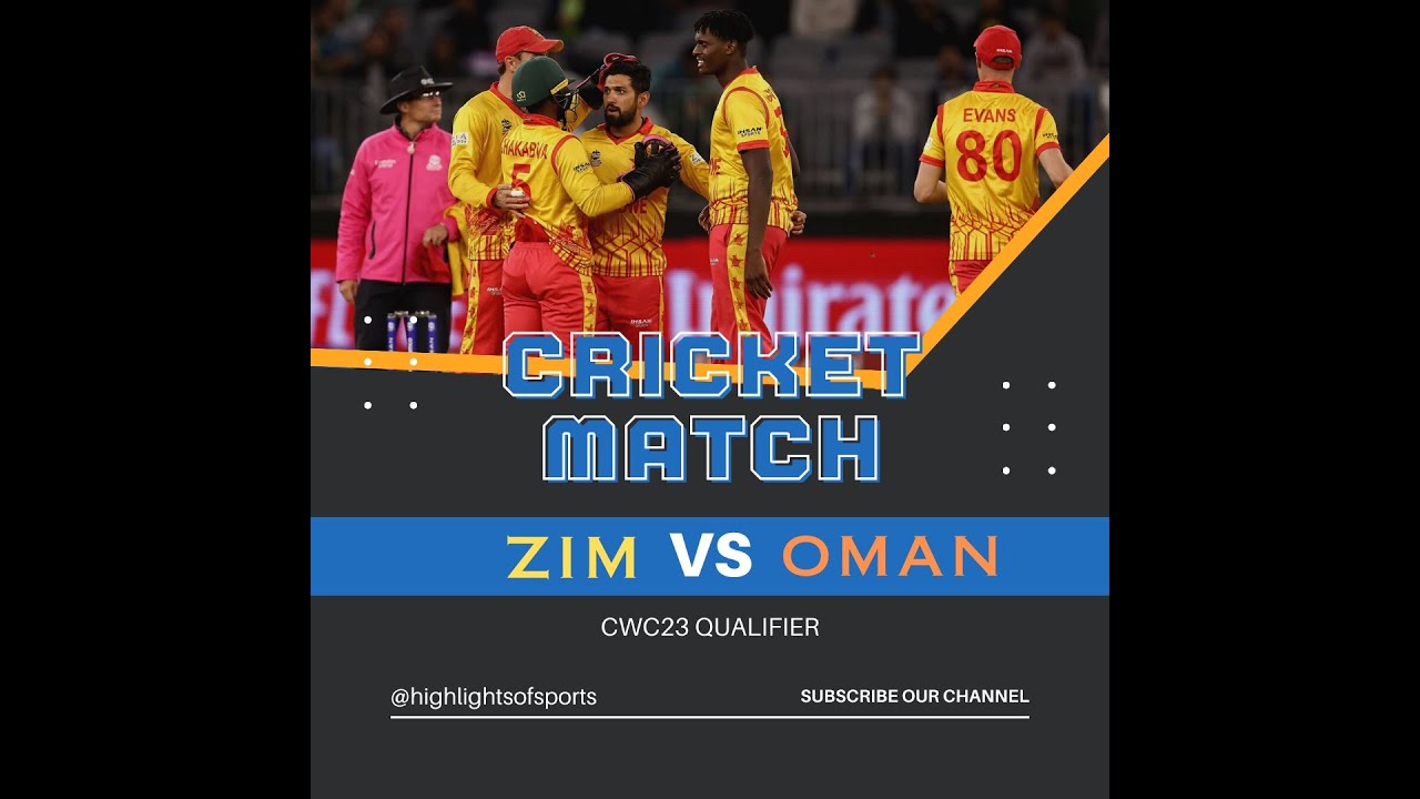 Zimbabwe win again as Williams stars | Match Highlights | CWC23 ...