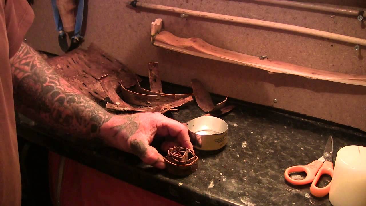 Bushcraft Stoves : cherry bark buddy burner - YouTube