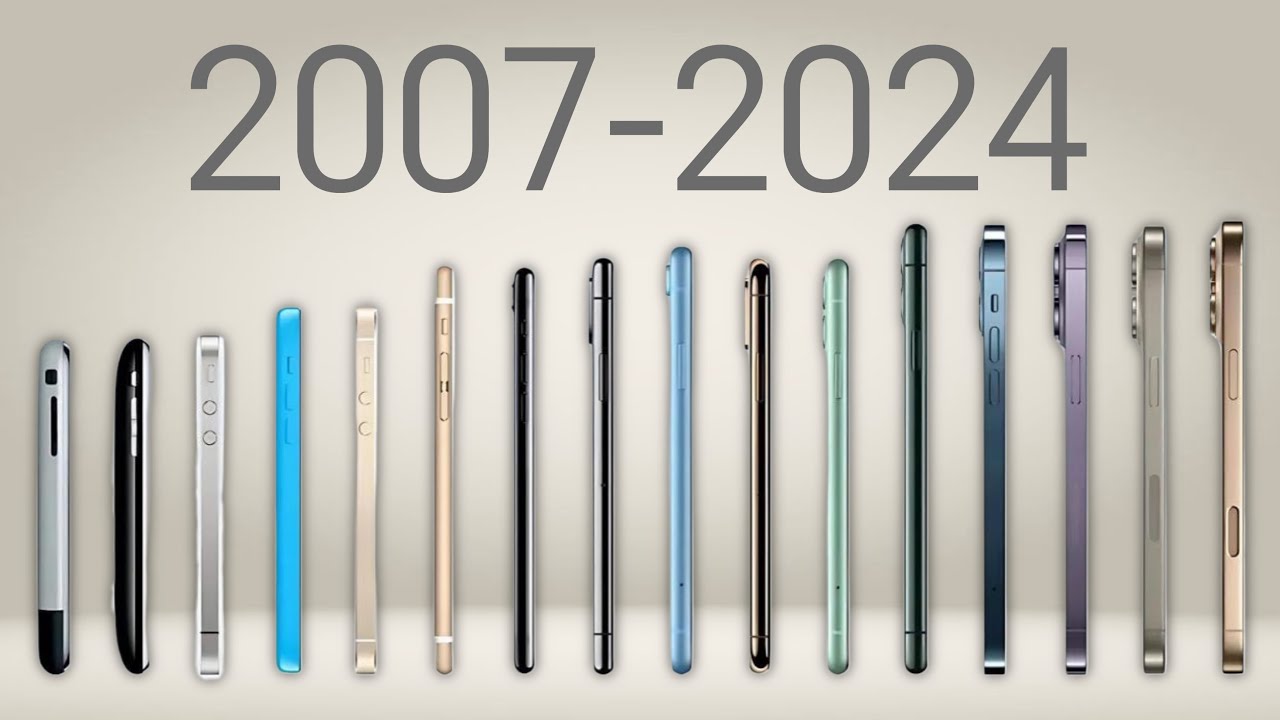 Historia del iPhone 2007-2024 | Desde el primer modelo hasta hoy - YouTube