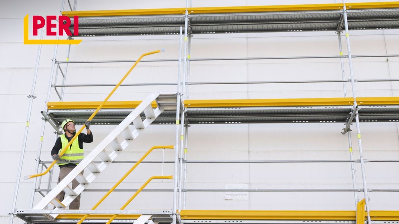 SCAFFOLDING | PERI UP stairs advanced guardrail (EN) - YouTube
