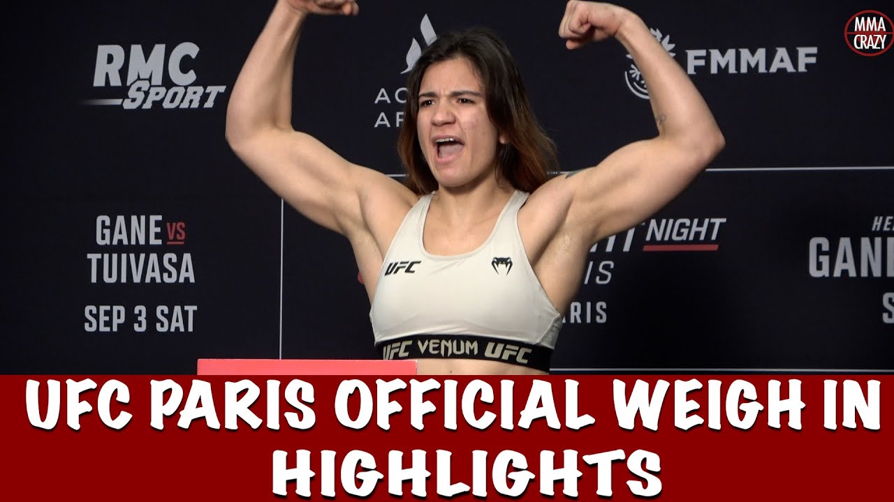 Full UFC Fight Night Paris: Official Weigh in Highlights - YouTube