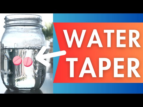 Using Water to Taper Benzodiazepines! #psychiatricmedications #psychiatry #psychiatrist