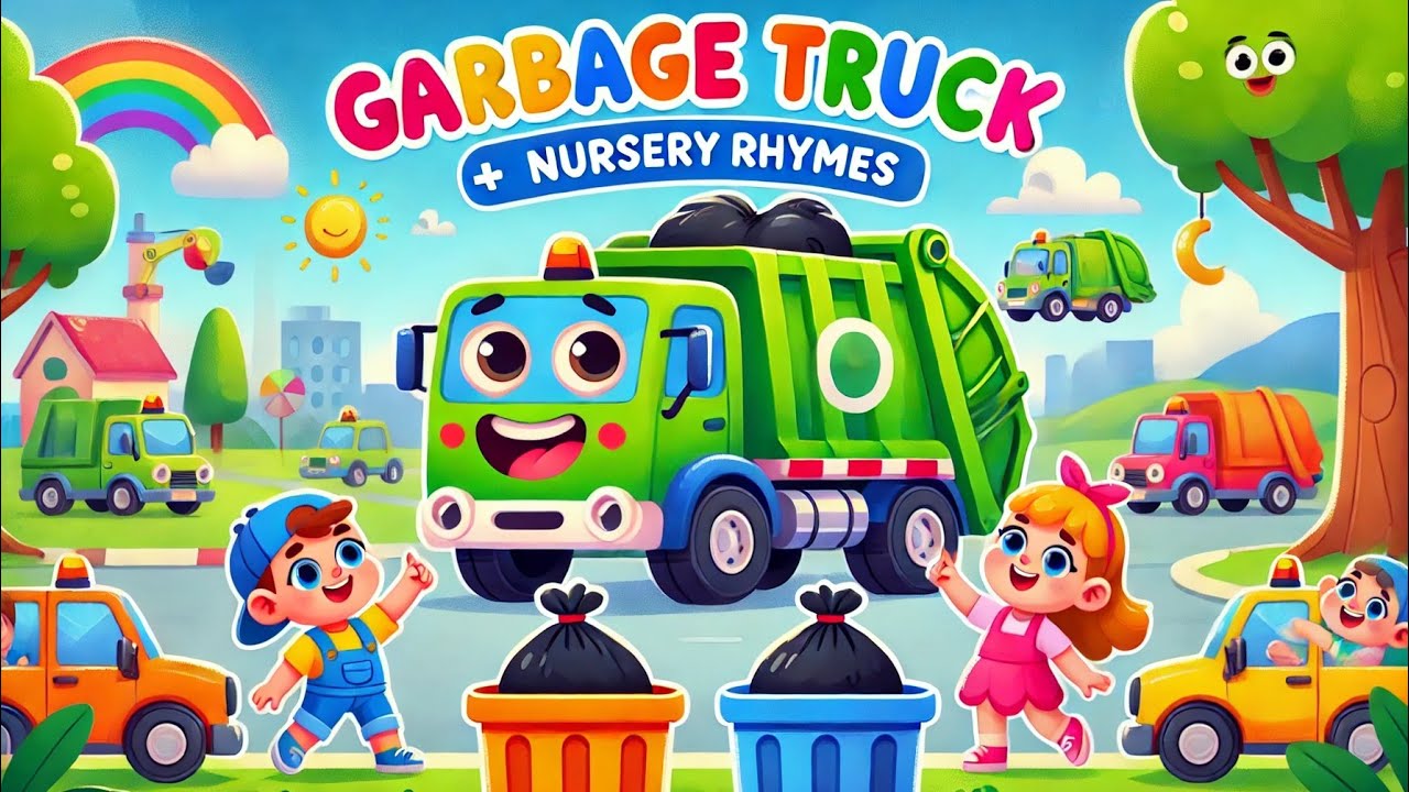 Garbage Truck Song for Kids | Fun Nursery Rhymes and Songs - YouTube