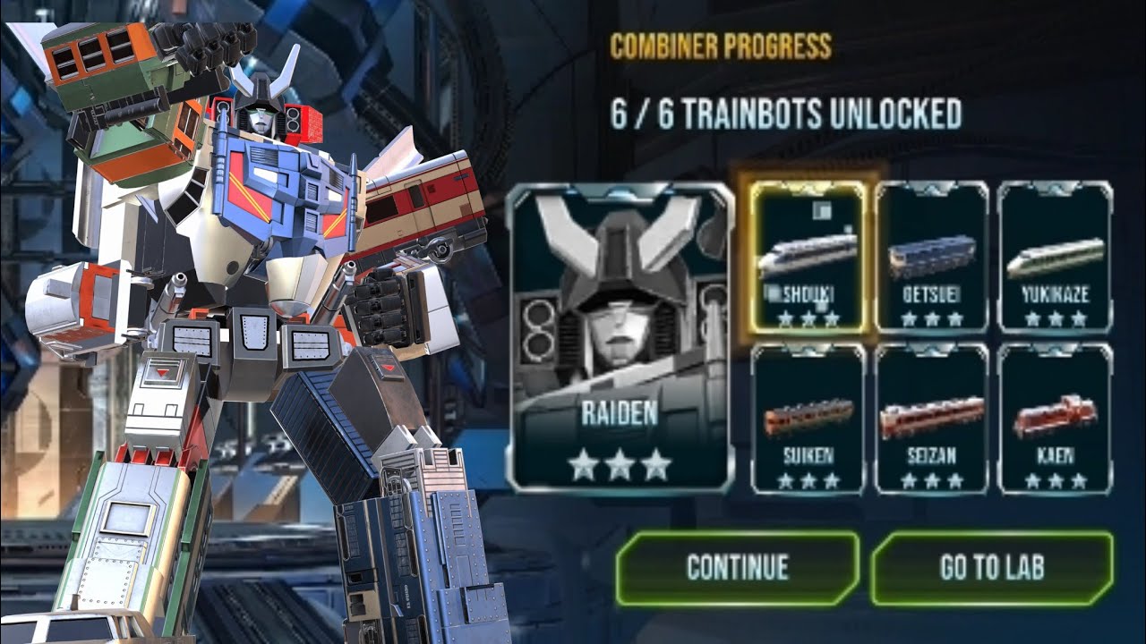 ALL PART OF RAIDEN UNLOCKED - TRANSFORMERS NEW COMBINER - YouTube