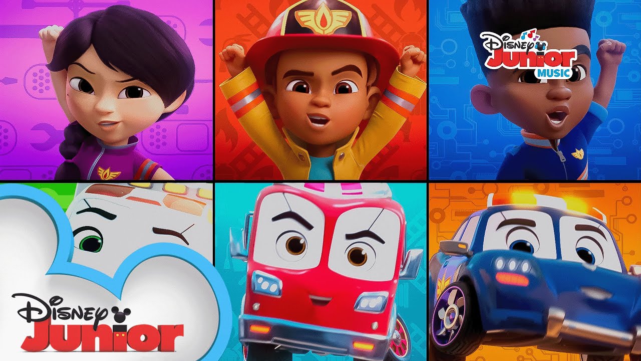 Firebuds Theme Song 🎶 | Let's Roll Music Video | @disneyjr - YouTube