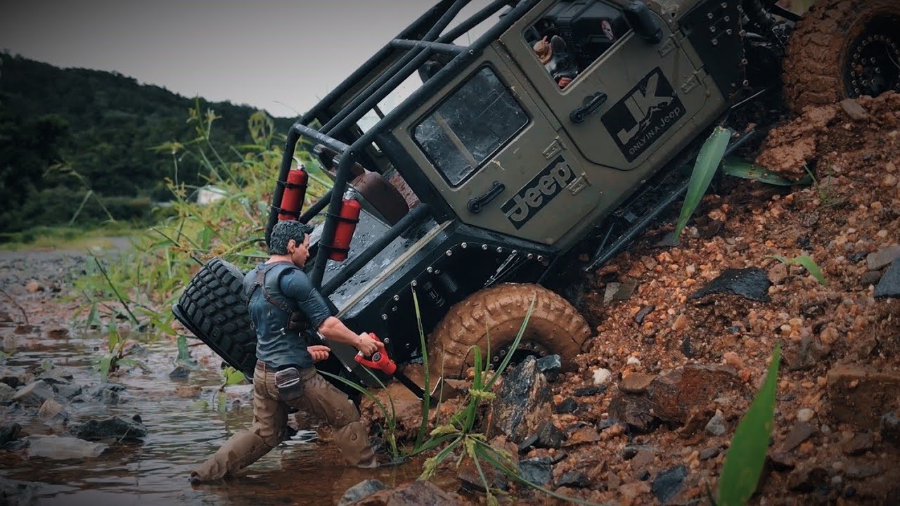 Jeep JK Rubicon SCX10 II Wrangler Off road bash _# - YouTube