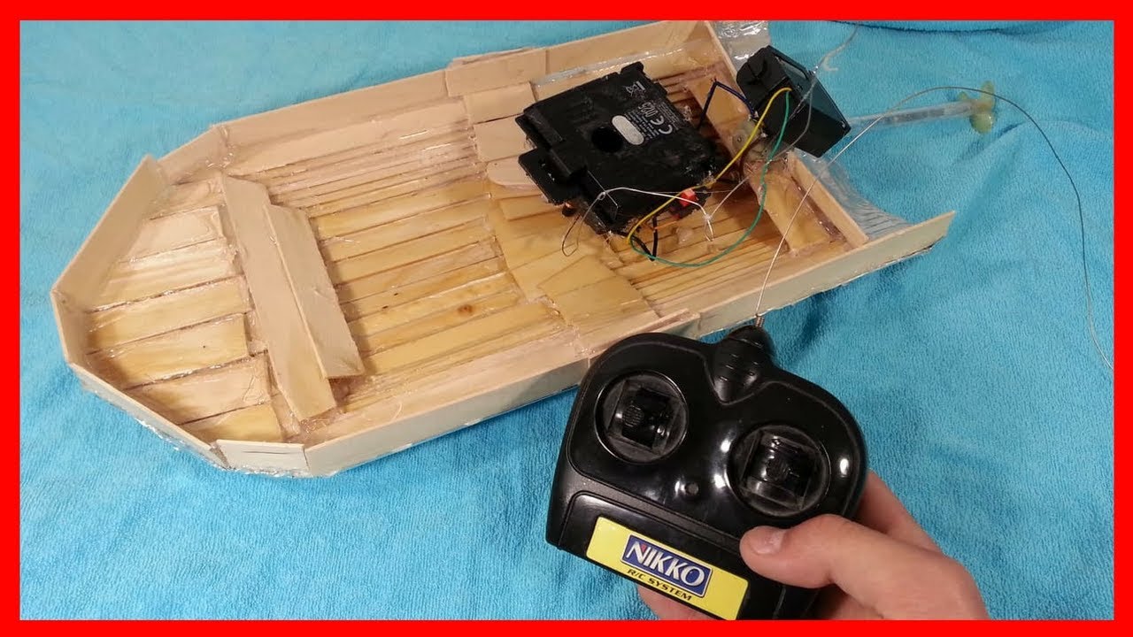 How to make a remote controller boat! - YouTube