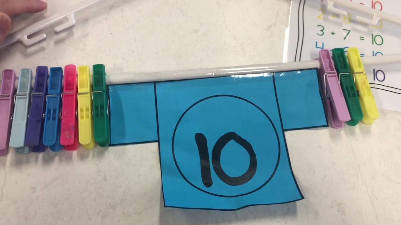 Maths Lesson Partitioning teen numbers - YouTube