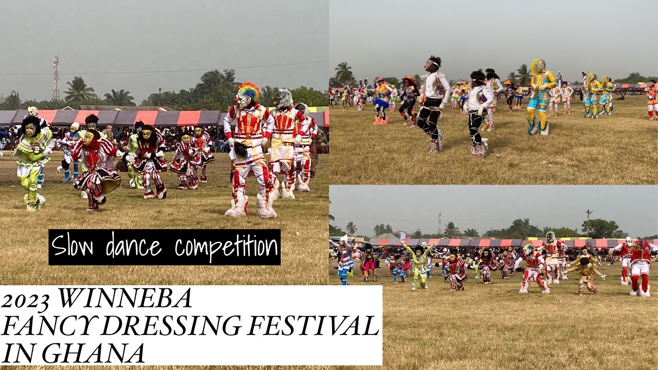 Slow dance competition at the 2023 Ghana masquerade festival in winneba ...