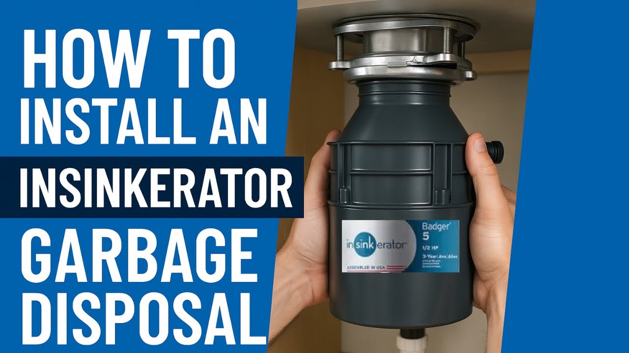 how to install an insinkerator garbage disposal - YouTube