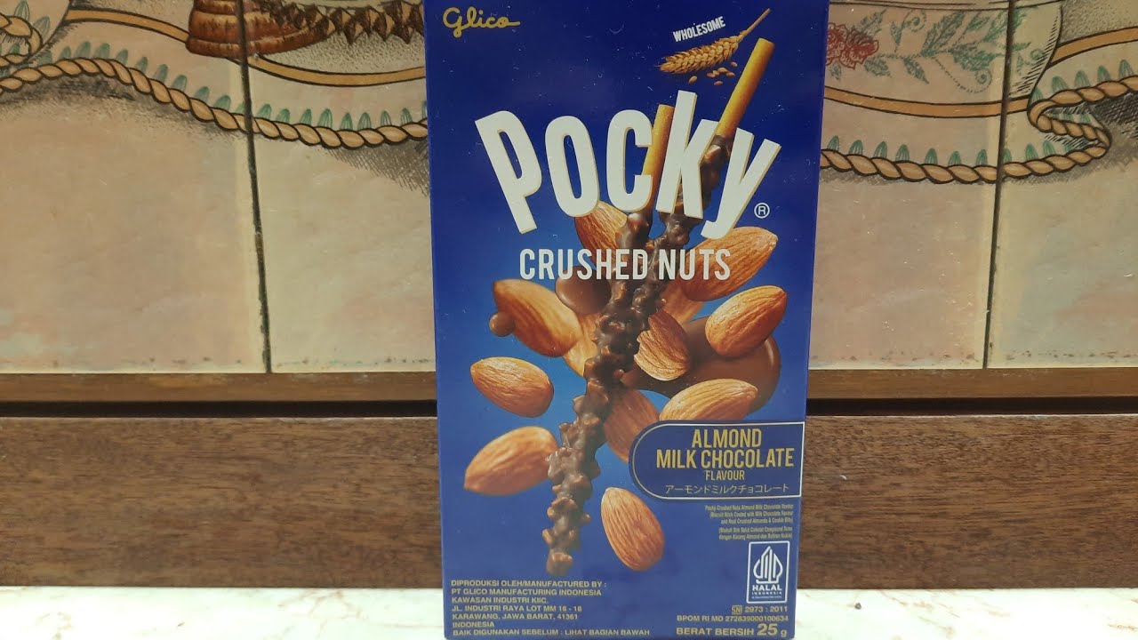 POCKY CRUSHED NUTS ALMOND MILK CHOCOLATE FLAVOUR! - YouTube