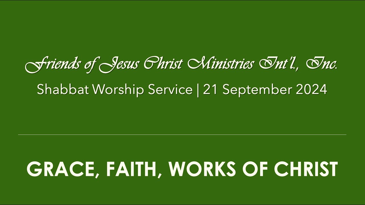 Grace, Faith, Works of Christ - YouTube